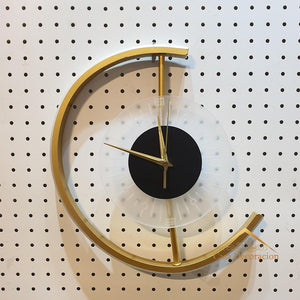 Half Moon Clock with LED