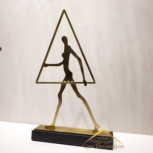 Human in Triangular Shape